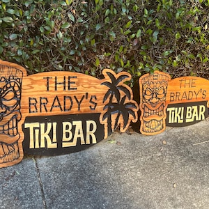 Tiki Bar Sign, Pool Sign, Tiki Decor, Pool Gift, Tiki Bar, Personalized ...
