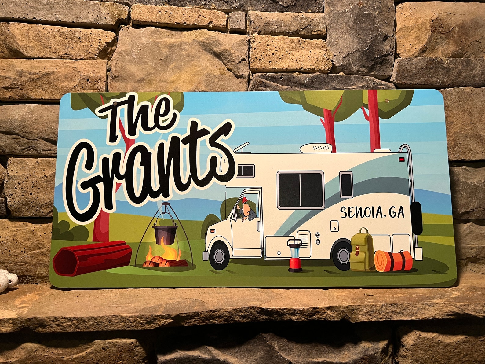 RV Sign Camper Sign Weatherproof Rv Sign Campsite Flag RV - Etsy