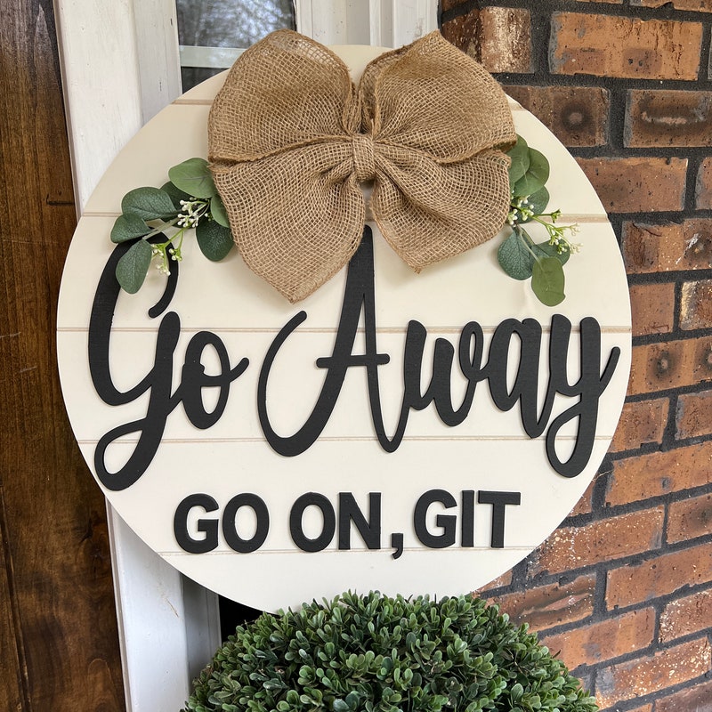 Go Away Sign - Etsy