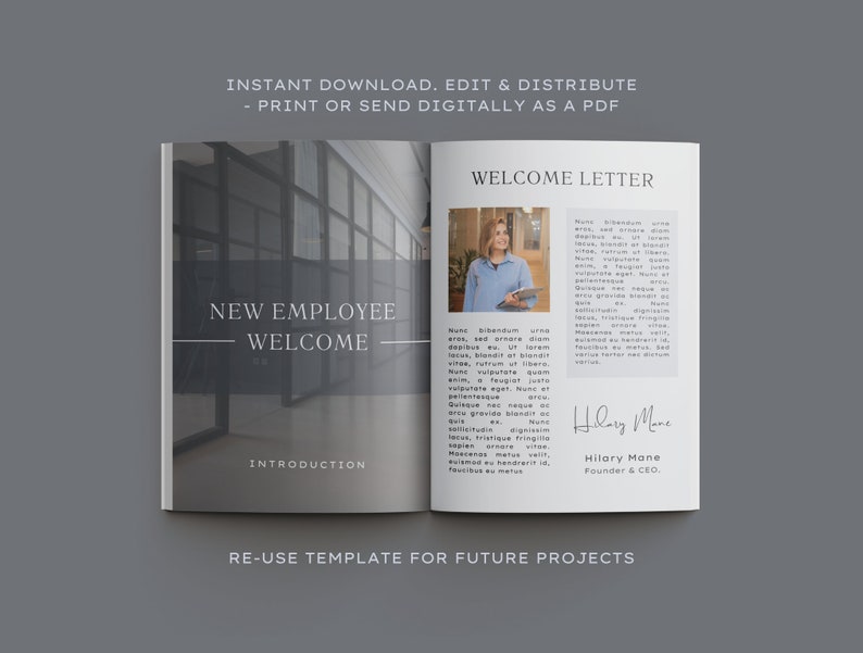 Employee Handbook Welcome Packet New Employee Guide Digital - Etsy