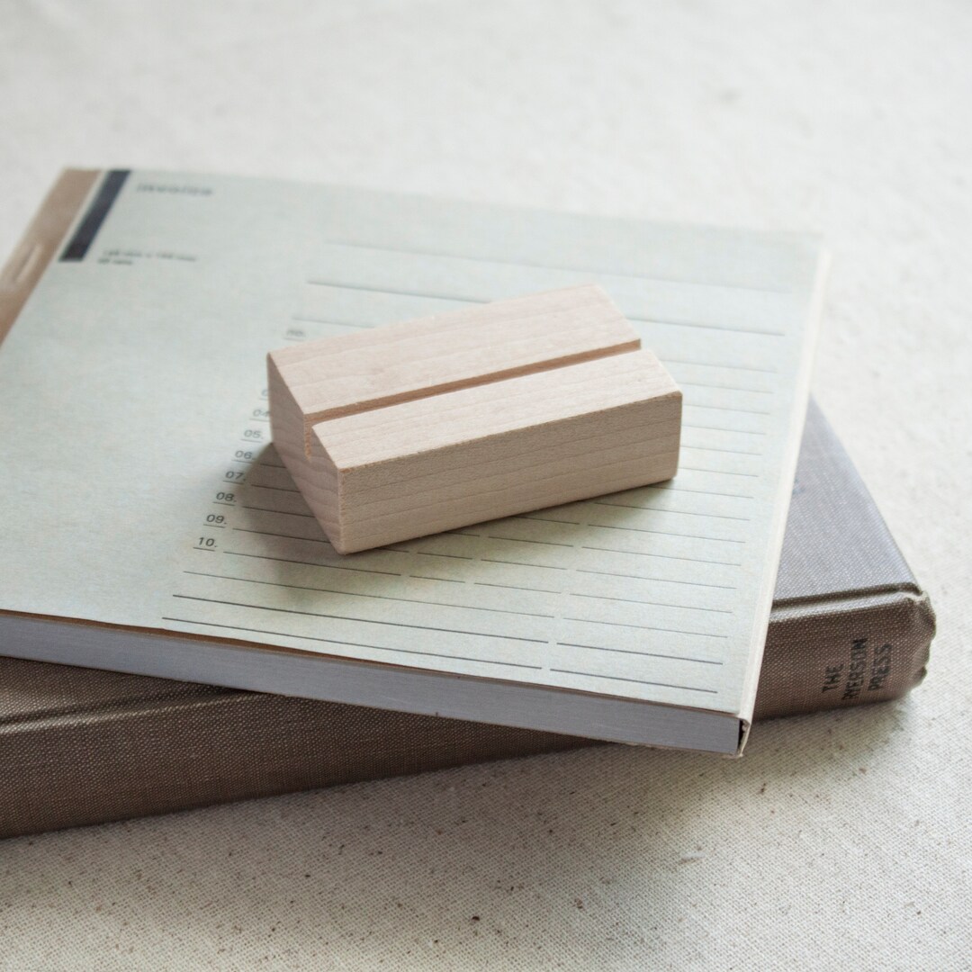 Small Wood Stand, Place Card Holder, Menu Stand, Table Number Holder ...