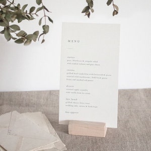 Small Wood Stand, Place Card Holder, Menu Stand, Table Number Holder ...