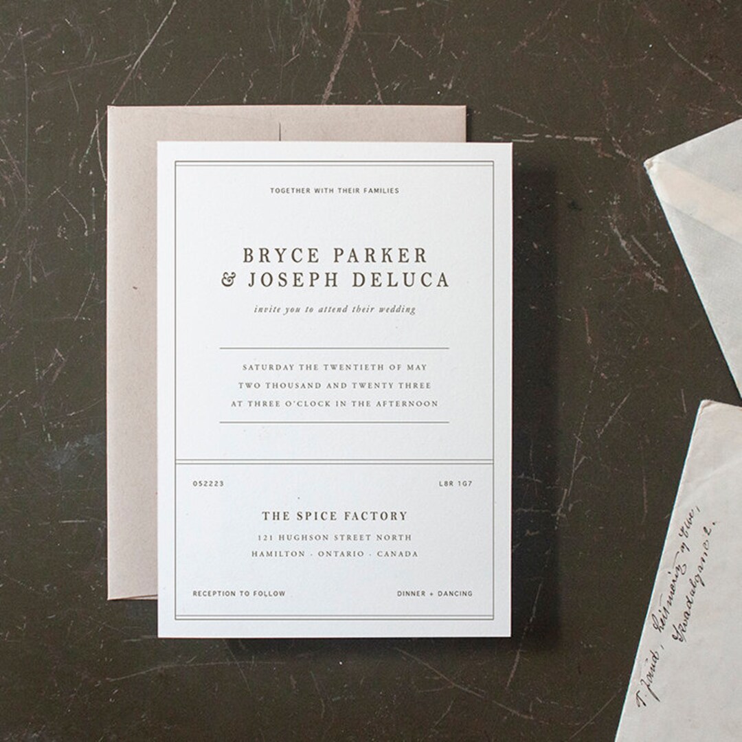 Hamilton Invitation + RSVP | Wedding Invitations - Etsy