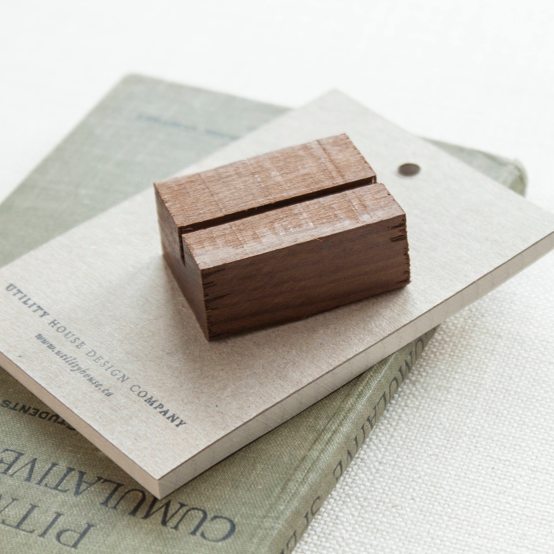 Small Wood Stand, Place Card Holder, Menu Stand, Table Number Holder ...