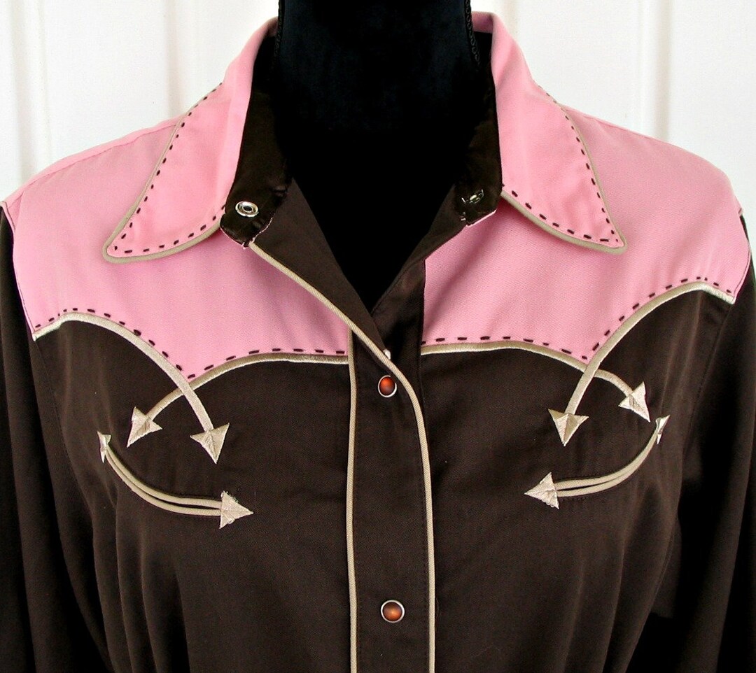 Roper Vintage Retro Women's Cowgirl Western Shirt, Traditional Rodeo ...
