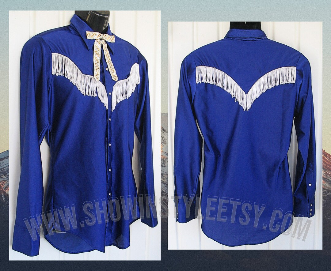 Rockmount Vintage Retro Western Men's Cowboy Shirt, Rodeo Shirt ...