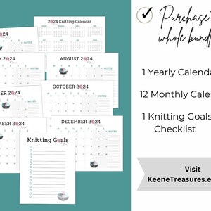 Knitting to Do List Goal Tracker Knitting Printable Project Tracker ...