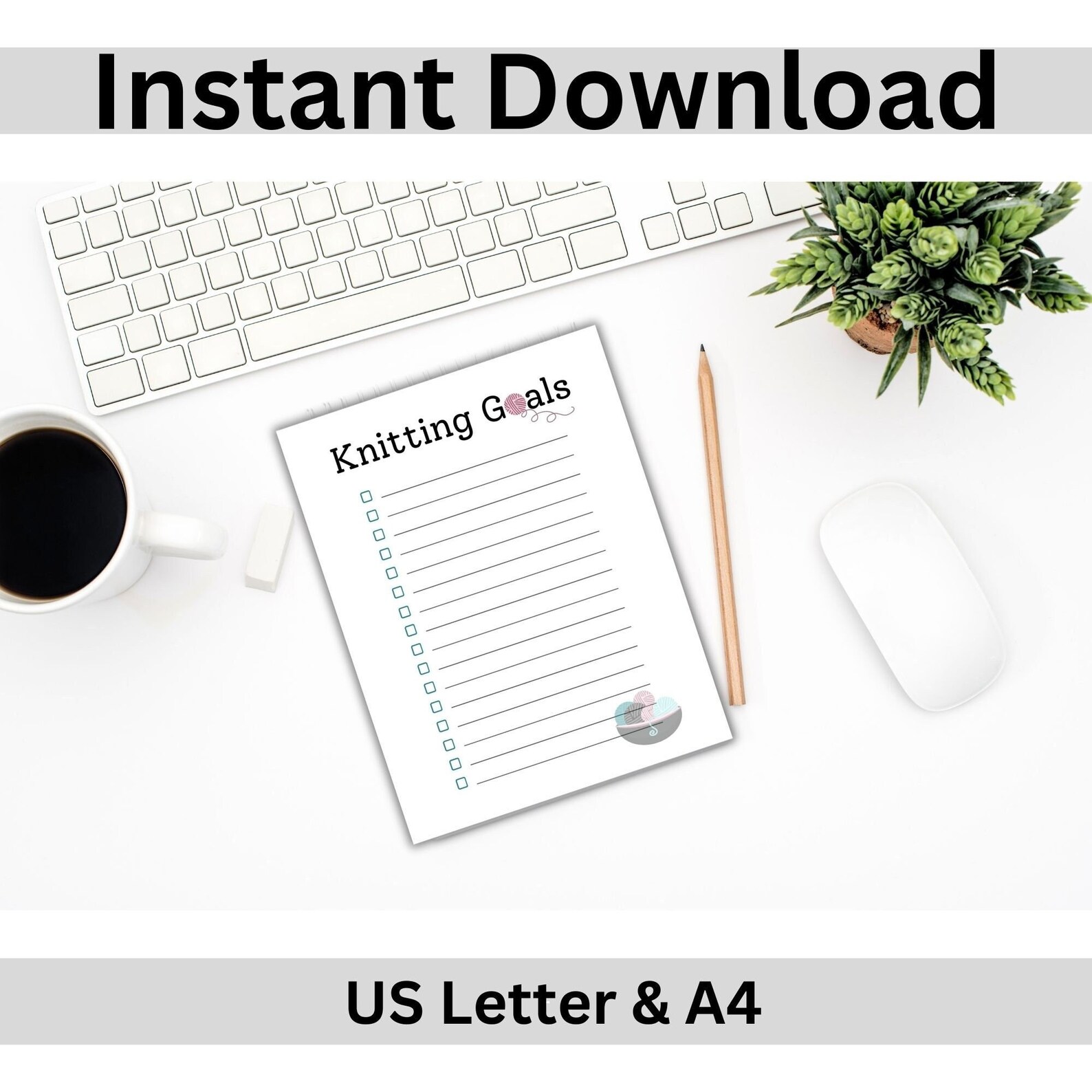 Knitting to Do List Goal Tracker Knitting Printable Project Tracker ...