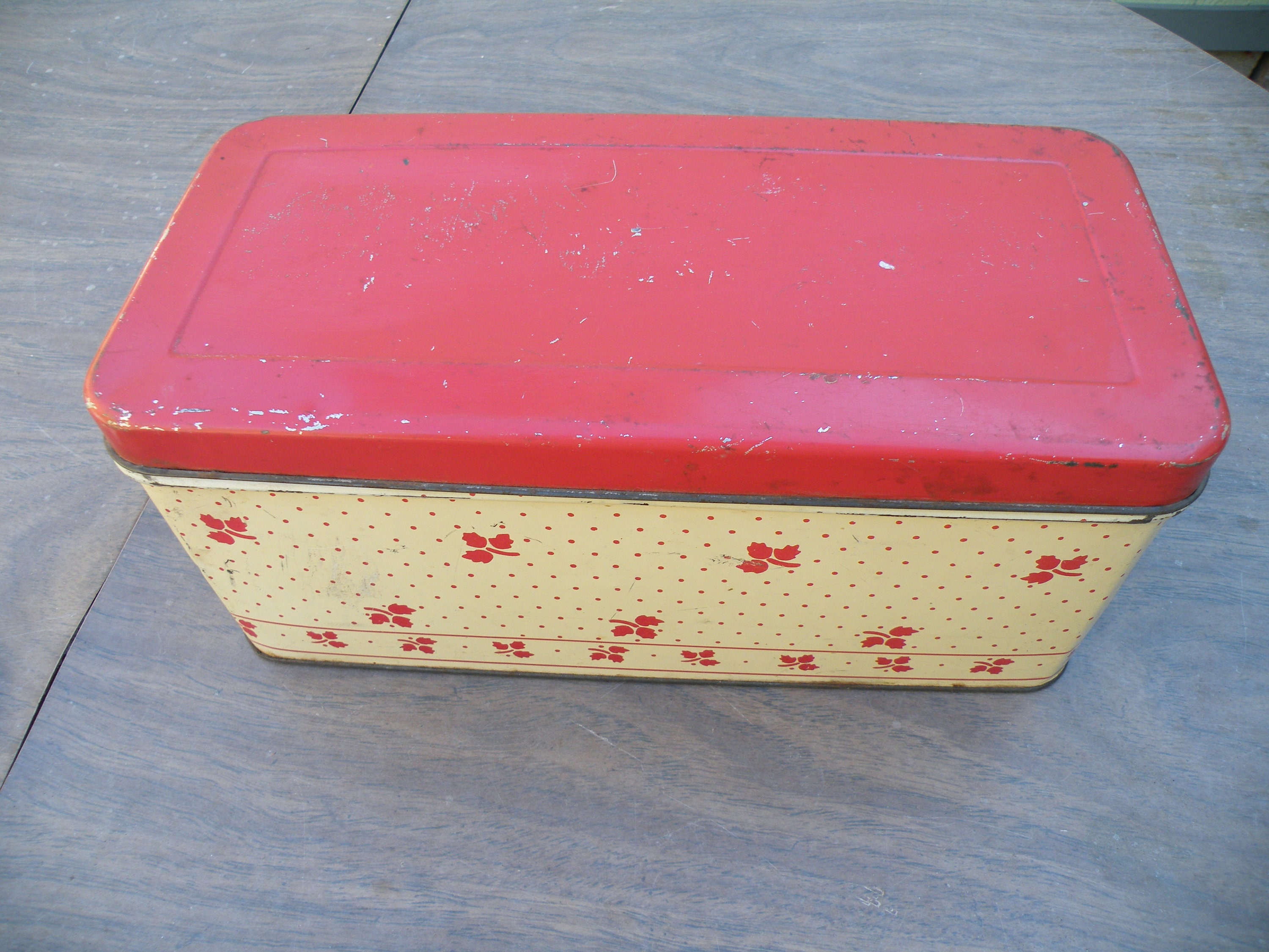 Vintage Bread Box, Mid Century Bread Box, Kitchen Helper, Retro Bread ...