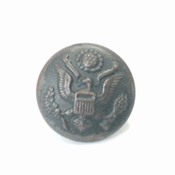 Army Button Necklace - Etsy