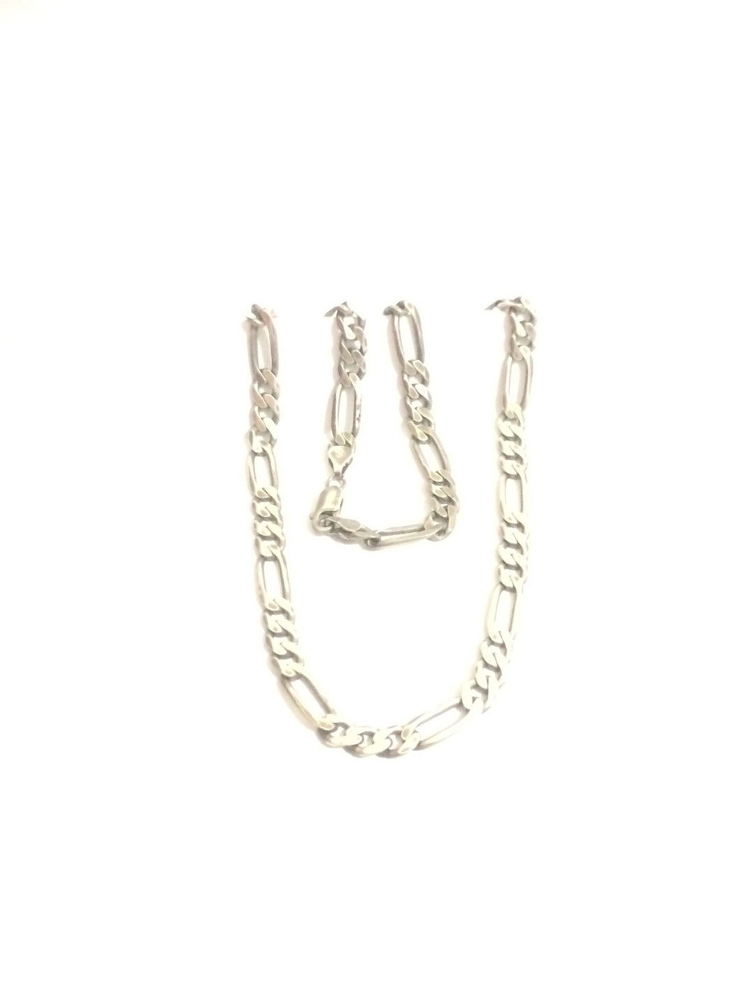 A Heavy Statement 20" Italian Mid-century Figarucci Chain Necklace ...