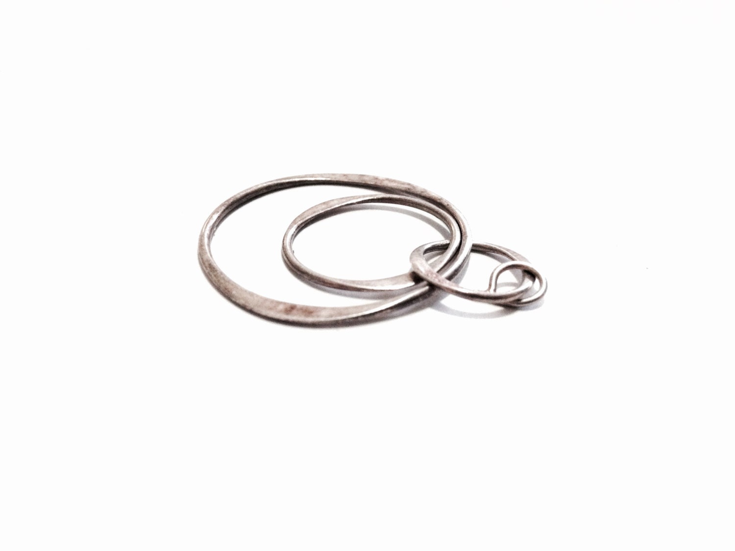 A Mid-Century Art Nouveau Handmade Circular Triplet Charm - Pendant ...