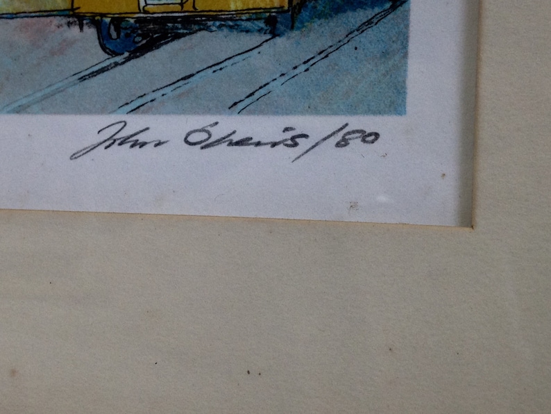 First 1980 Edition John Spiers Signed/framed Lithograph of - Etsy