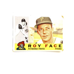 Roy Face - Pittsburgh Pirate Pitcher, 1960 Topps #20 Collectors-trading ...