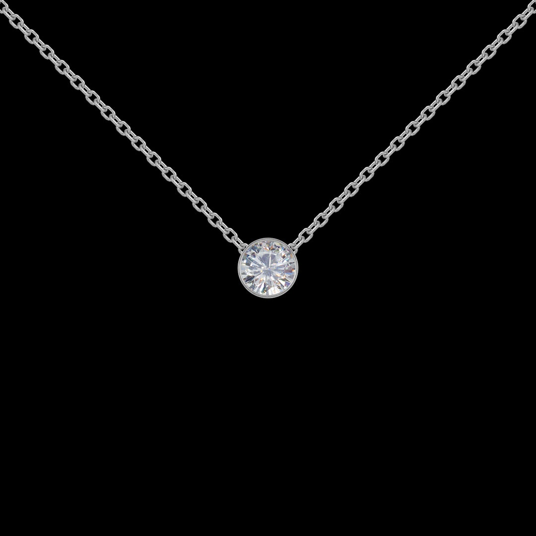 1 4 Ct Diamond Necklace In 14k White Gold Etsy 1-4-ct-diamond-necklace-in-14k-white-gold-etsy