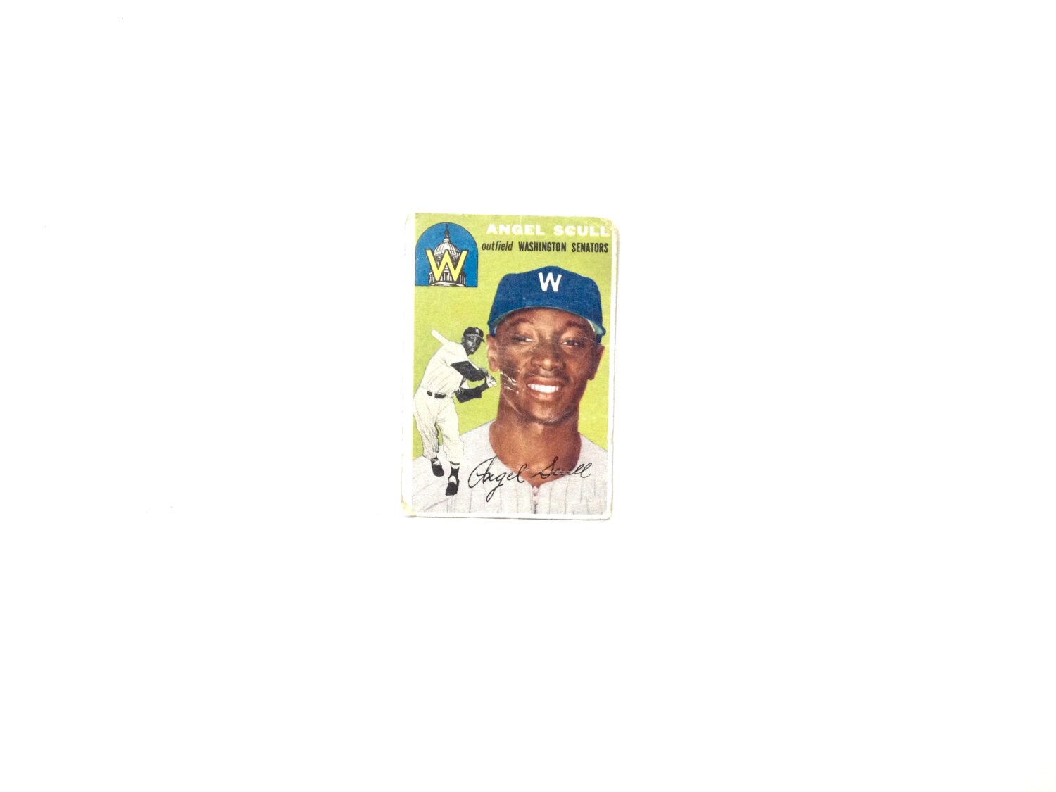 Angel Scull, Outfielder 1954 Topps Washington Senator's #204 Trading ...