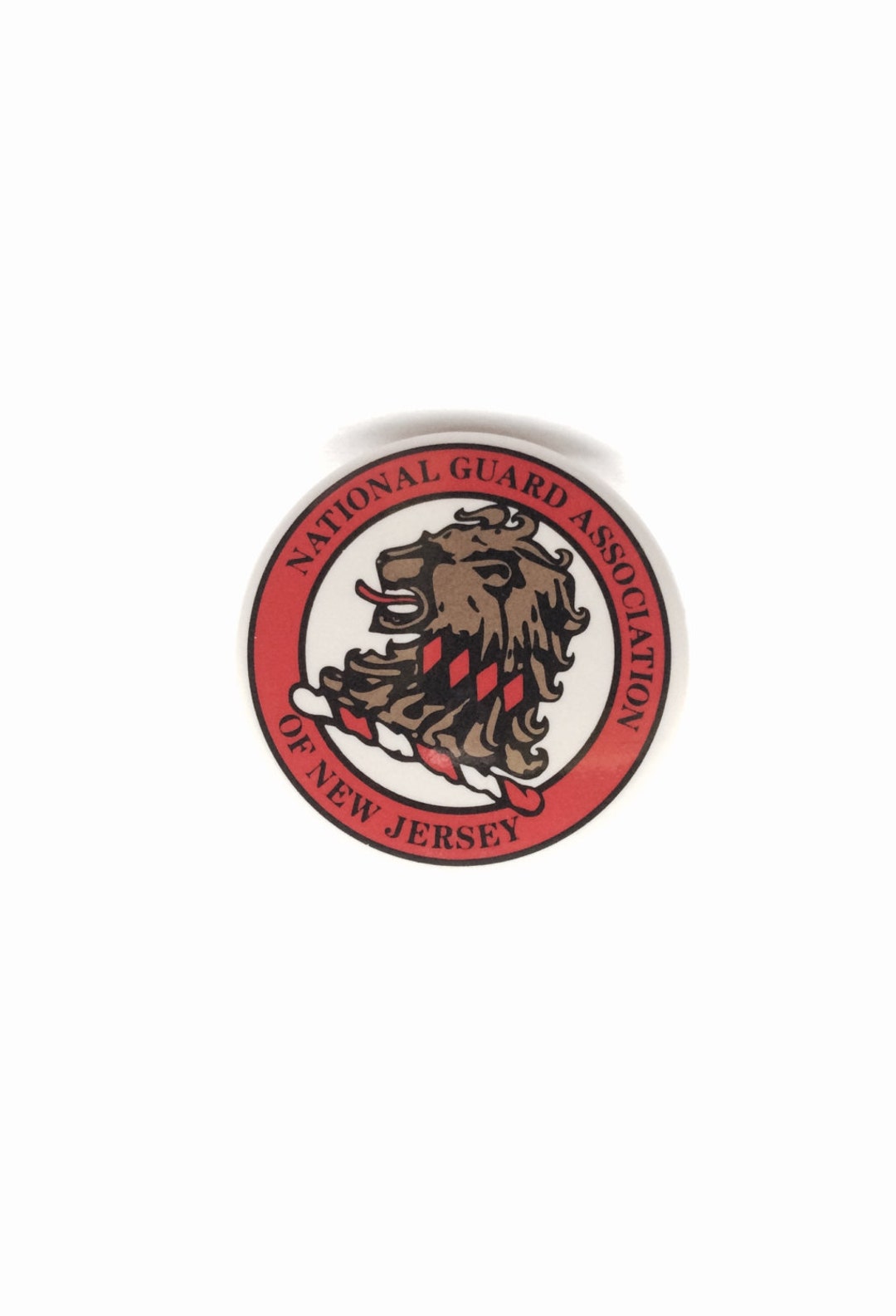 Mid Century Lion NGA Pin, New Jersey National Guard Association, Mint ...