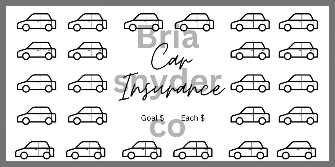Car Insurance Tracker - Etsy