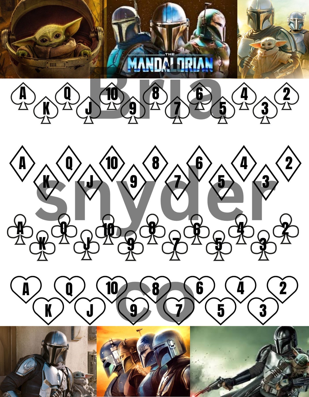 Mando Cards Savings Game - Etsy
