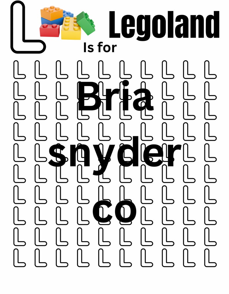 L for Lland Savings Challenge - Etsy