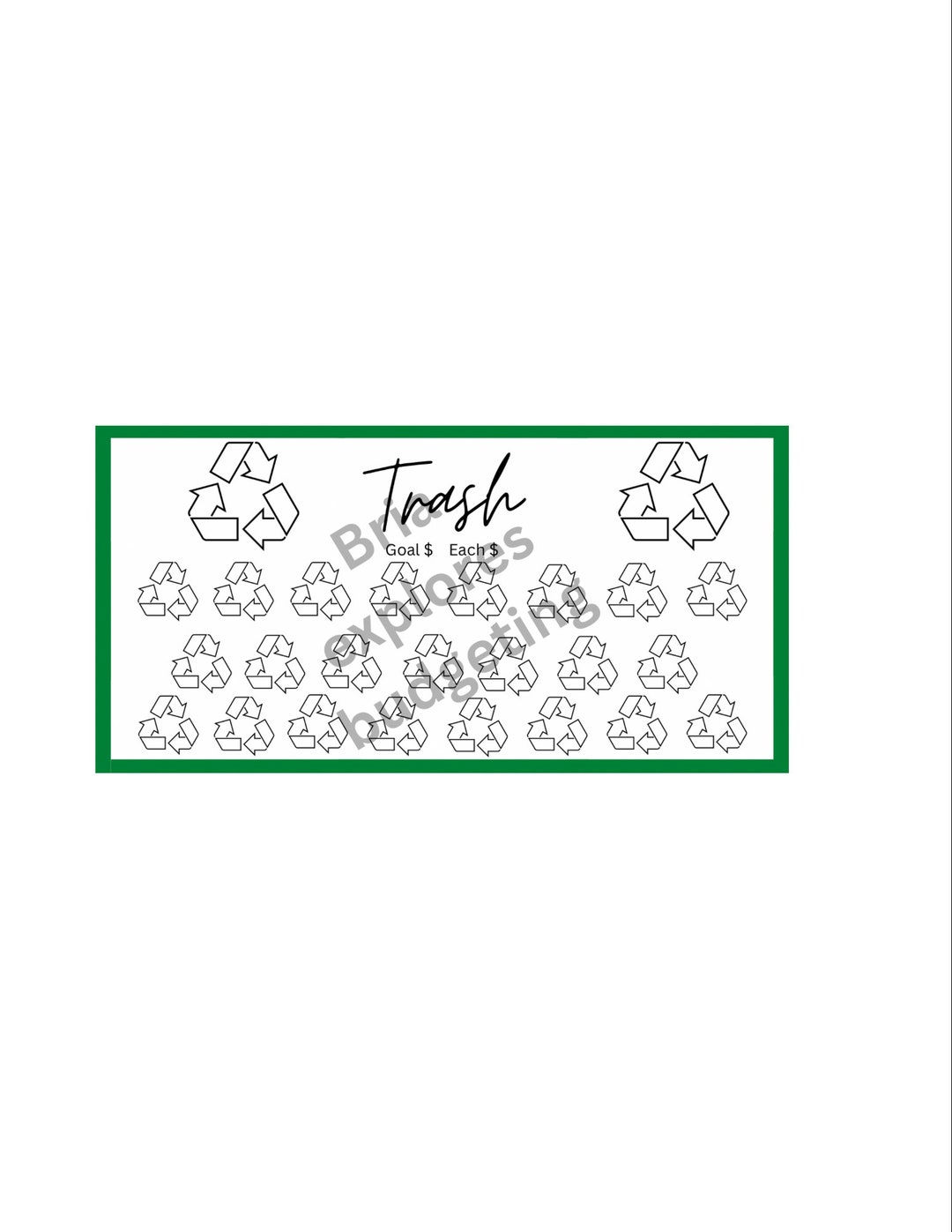 Bill Savings Tracker Trash | Digital Download - Etsy