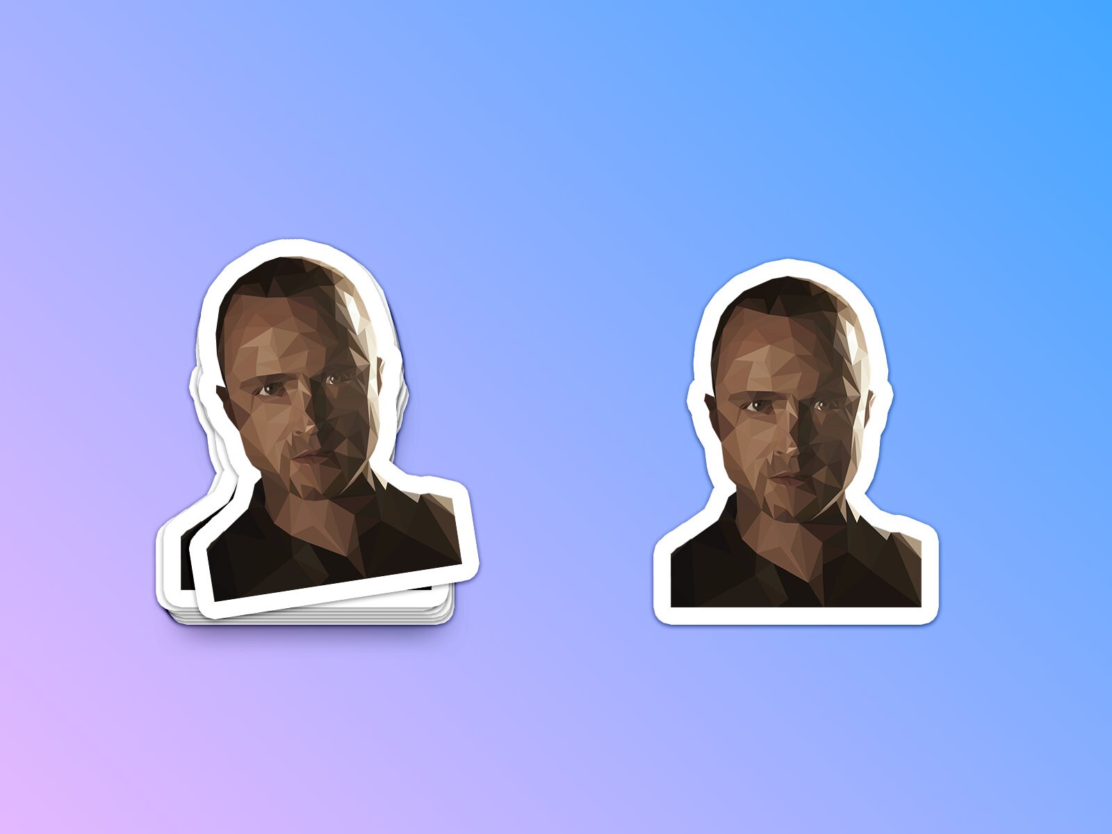 Breaking Bad Jesse Pinkman Poly Art Sticker/Breaking Bad TV - Etsy France