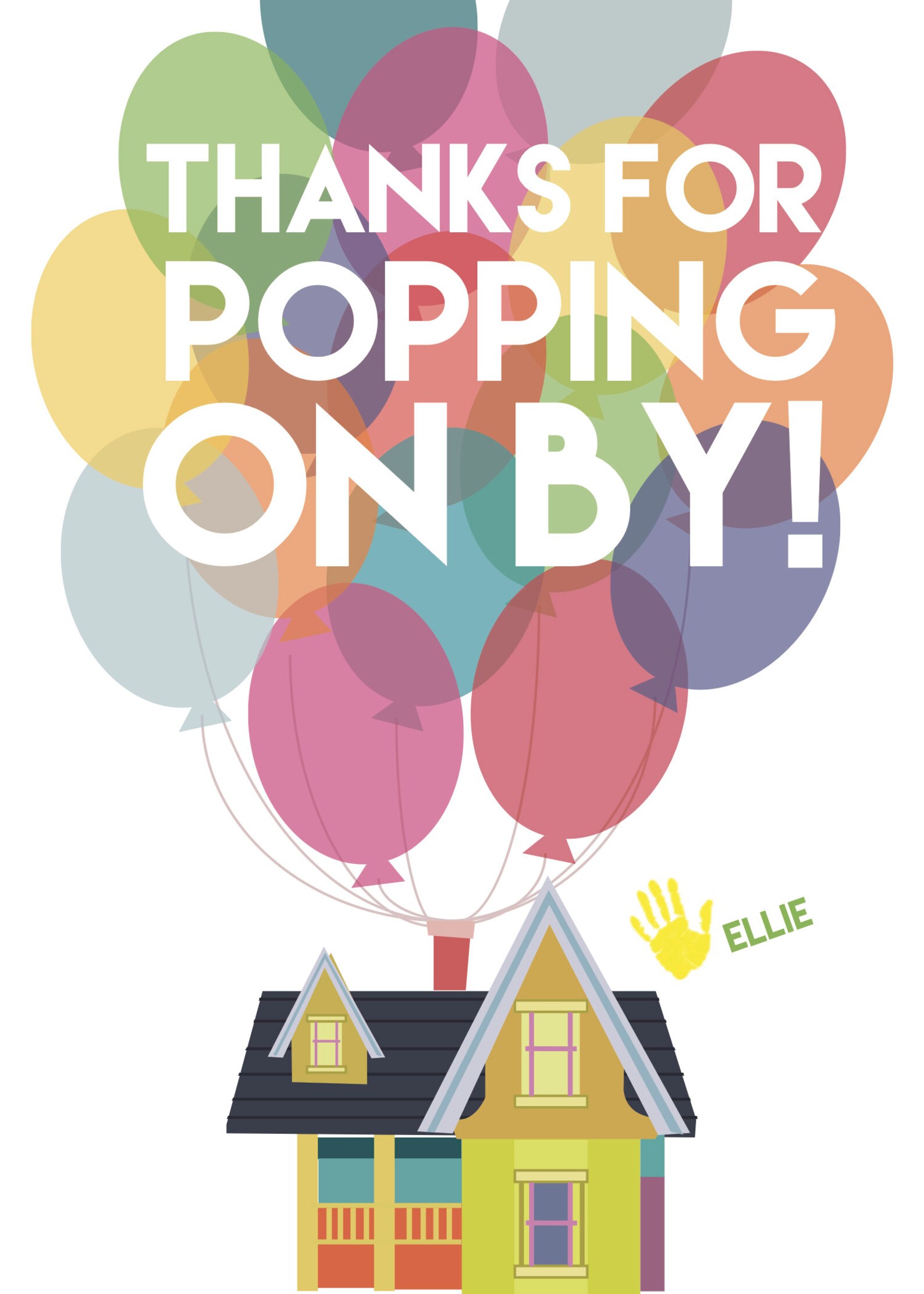 UP Themed Birthday Party Invitation and Thank You Cards - Etsy