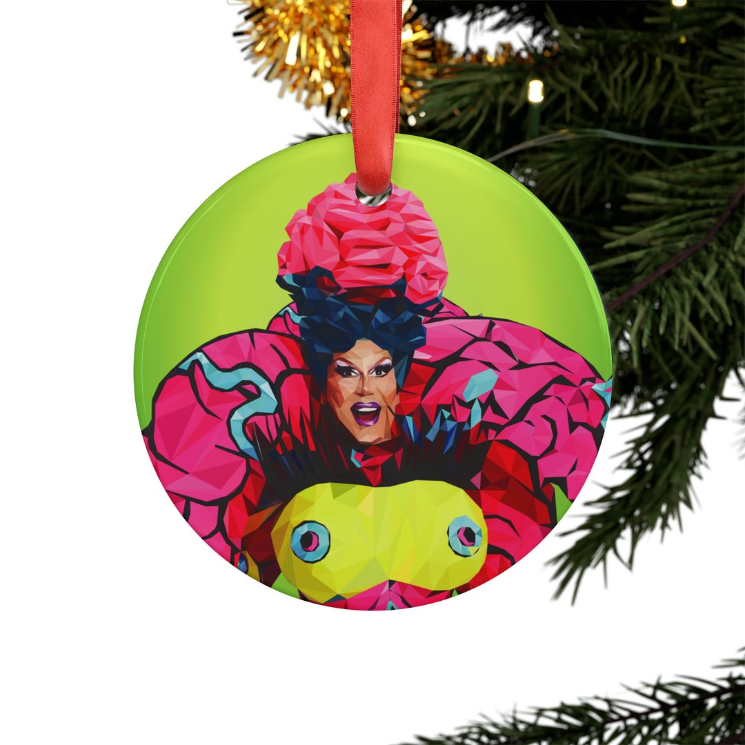 Jimbo Drag Queen Acrylic Ornament With Ribbon - Etsy