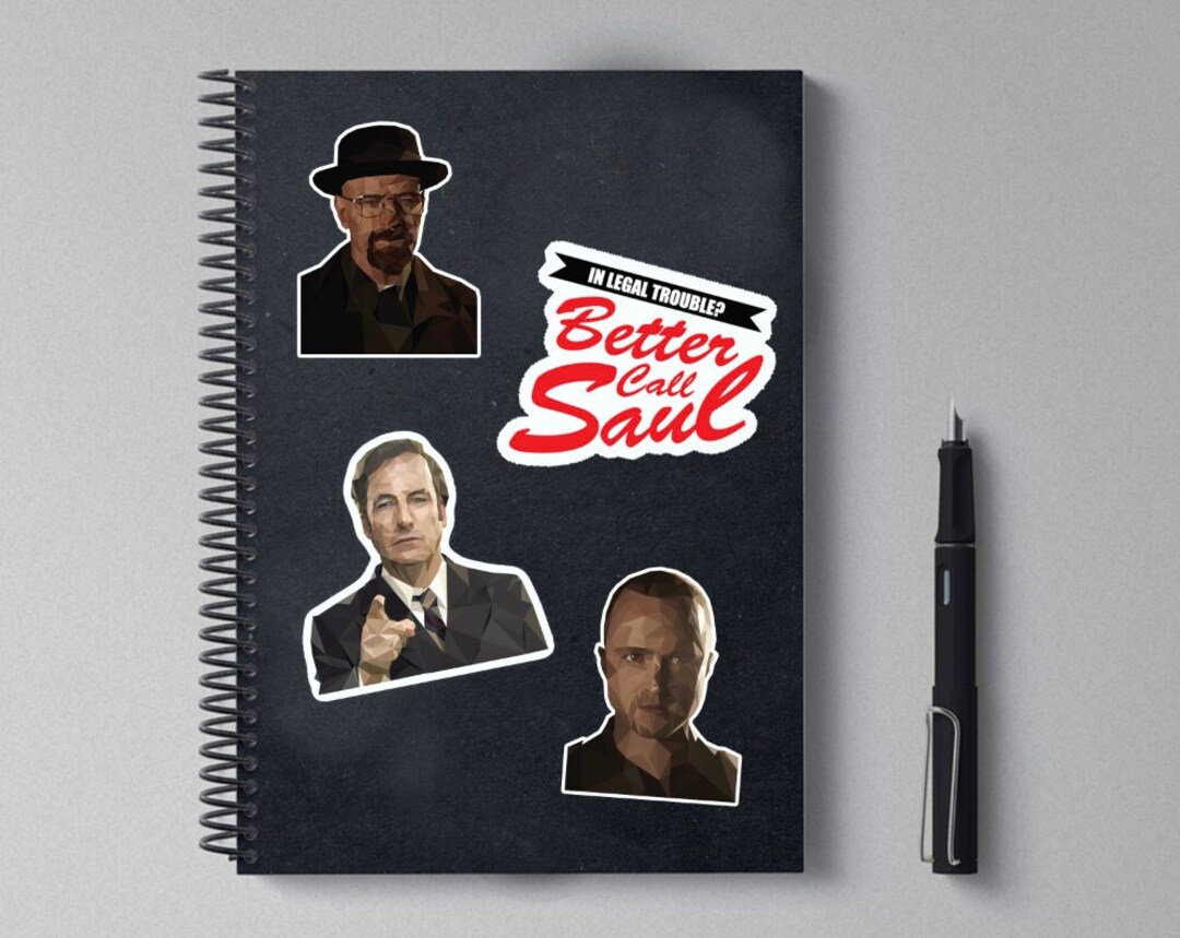 Paquete de pegatinas de Breaking Bad Poly Art/Walter White/Saul Goodman ...