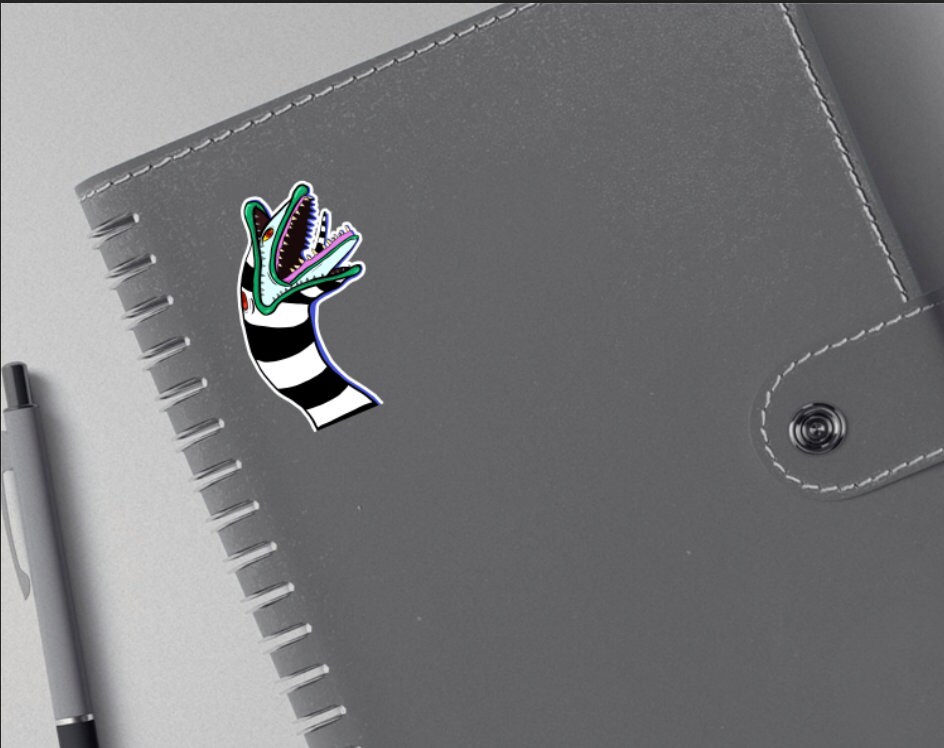 Beetlejuice Sandworm Sticker/die Cut Sticker/beetlejuice | Etsy