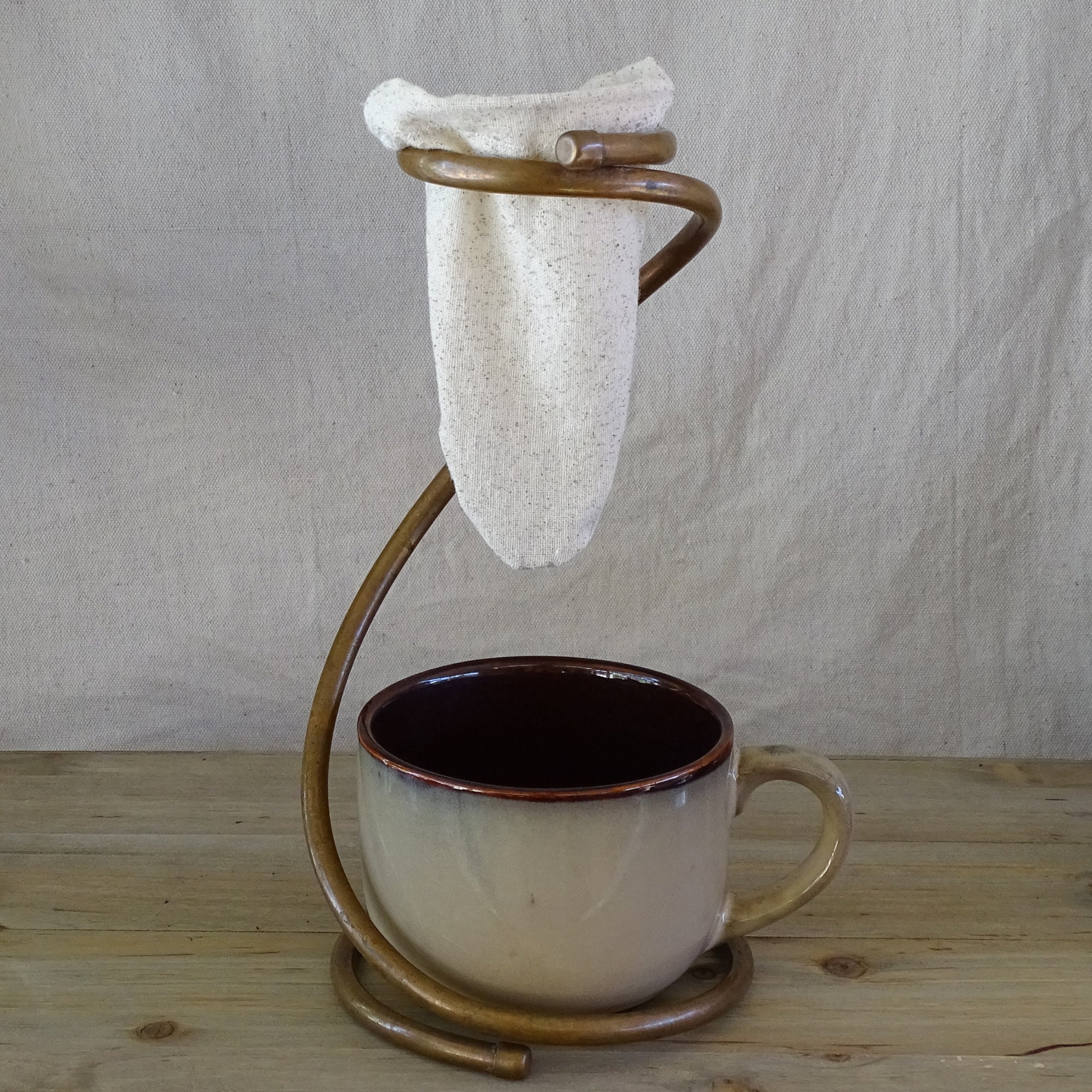 Coffee Sock Drip Stand | Handmade Copper Chorreador Pour Over Gift Set ...