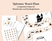 Items similar to Halloween Game for Kids, Printable Board Game for 5 ...