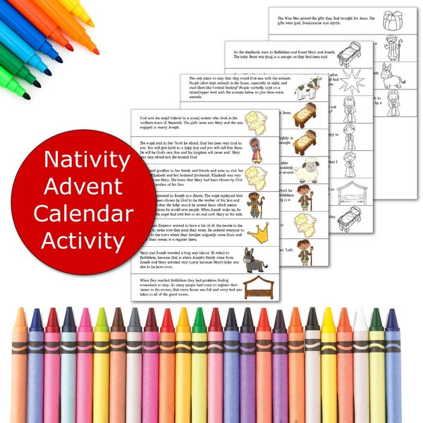 Christian Advent Calendar - Etsy