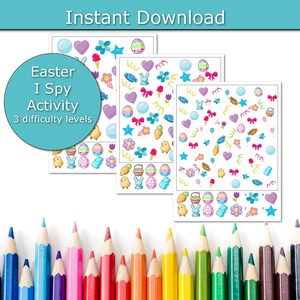 Easter I Spy Game for Kids of All Ages, Easy I Spy Activity for Easter ...