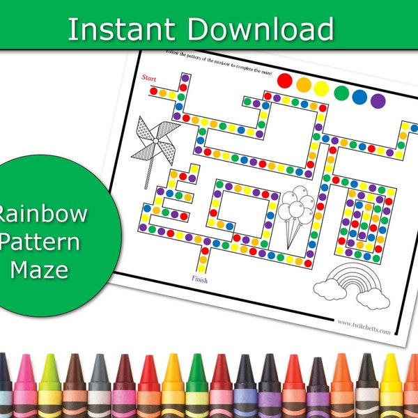 3D Rainbow Craft Template to Help Kids Learn Rainbow Colors, Printable ...