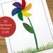 Rainbow Flower Craft Template, Printable Kids Craft, Easy Flower ...