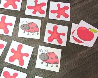 Color Blue Matching Game Learning Games for Preschoolers | Etsy