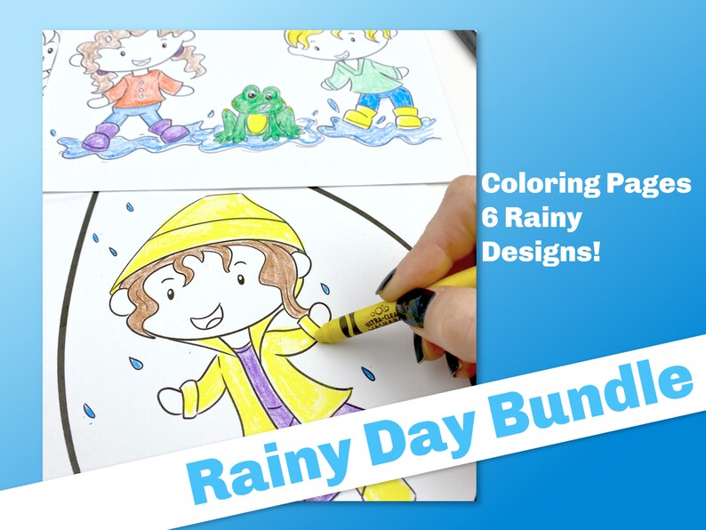 Rain Activities for Kids. These Spring Games and Coloring Pages Are ...