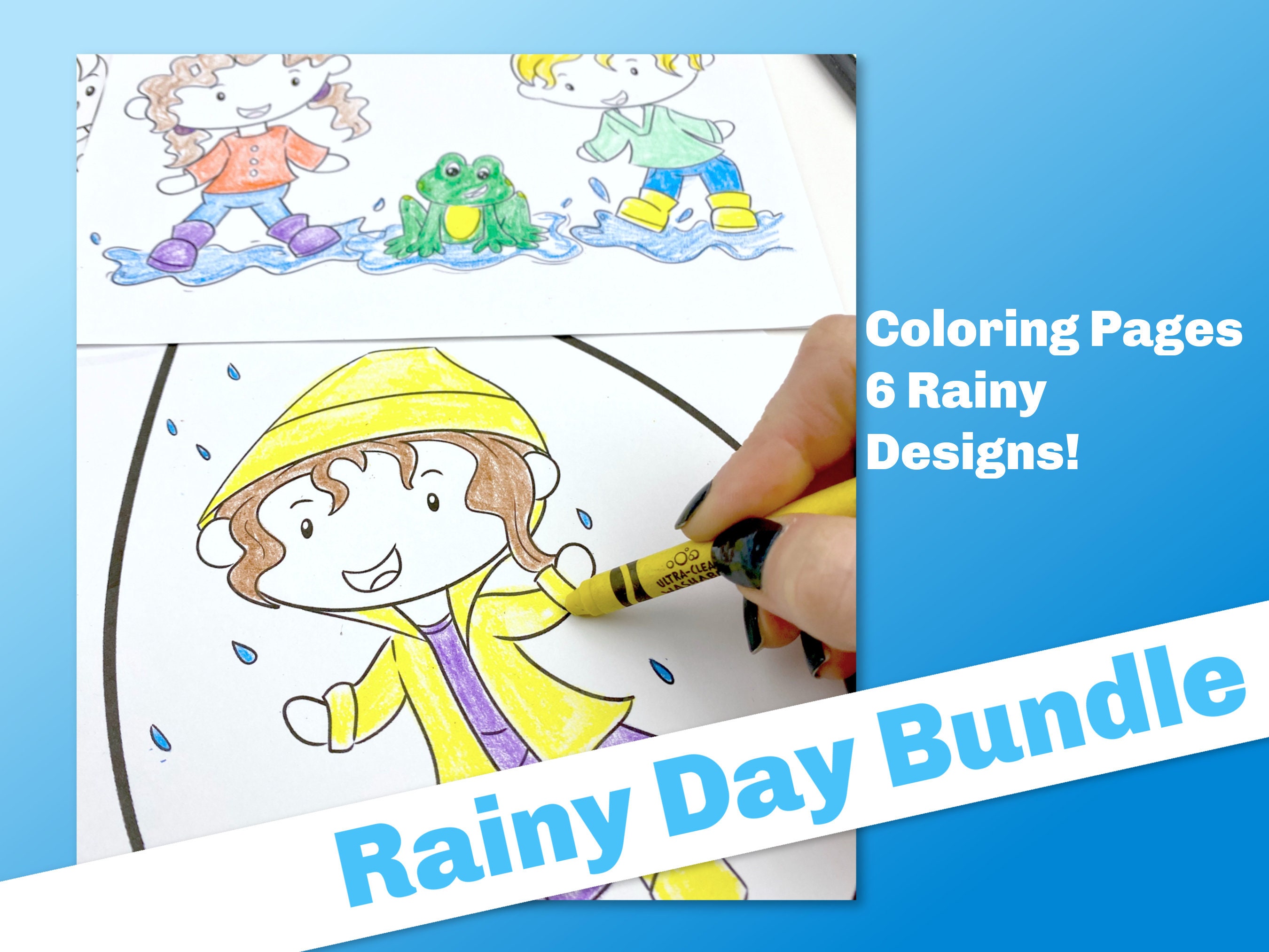 Rain Activities for Kids. These Spring Games and Coloring Pages Are ...