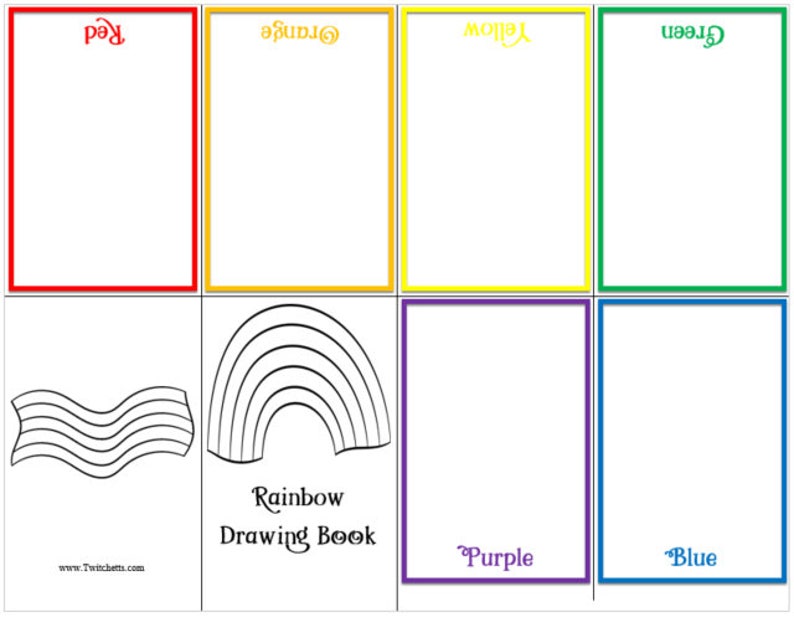 Rainbow Book, Printable Rainbow Activity, Learn Colors Activity ...