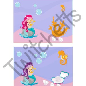 Mermaid Activity Pack for Preschoolers, Fun Mermaid Party Games ...