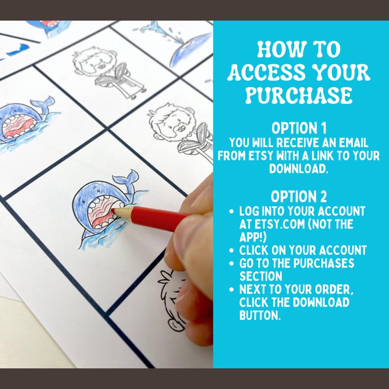 Jonah and the Whale Matching Game, Printable Memory Game for a Sunday ...