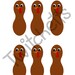 Paper Turkey Craft, 3D Papercraft Template, Thanksgiving Coloring Craft ...