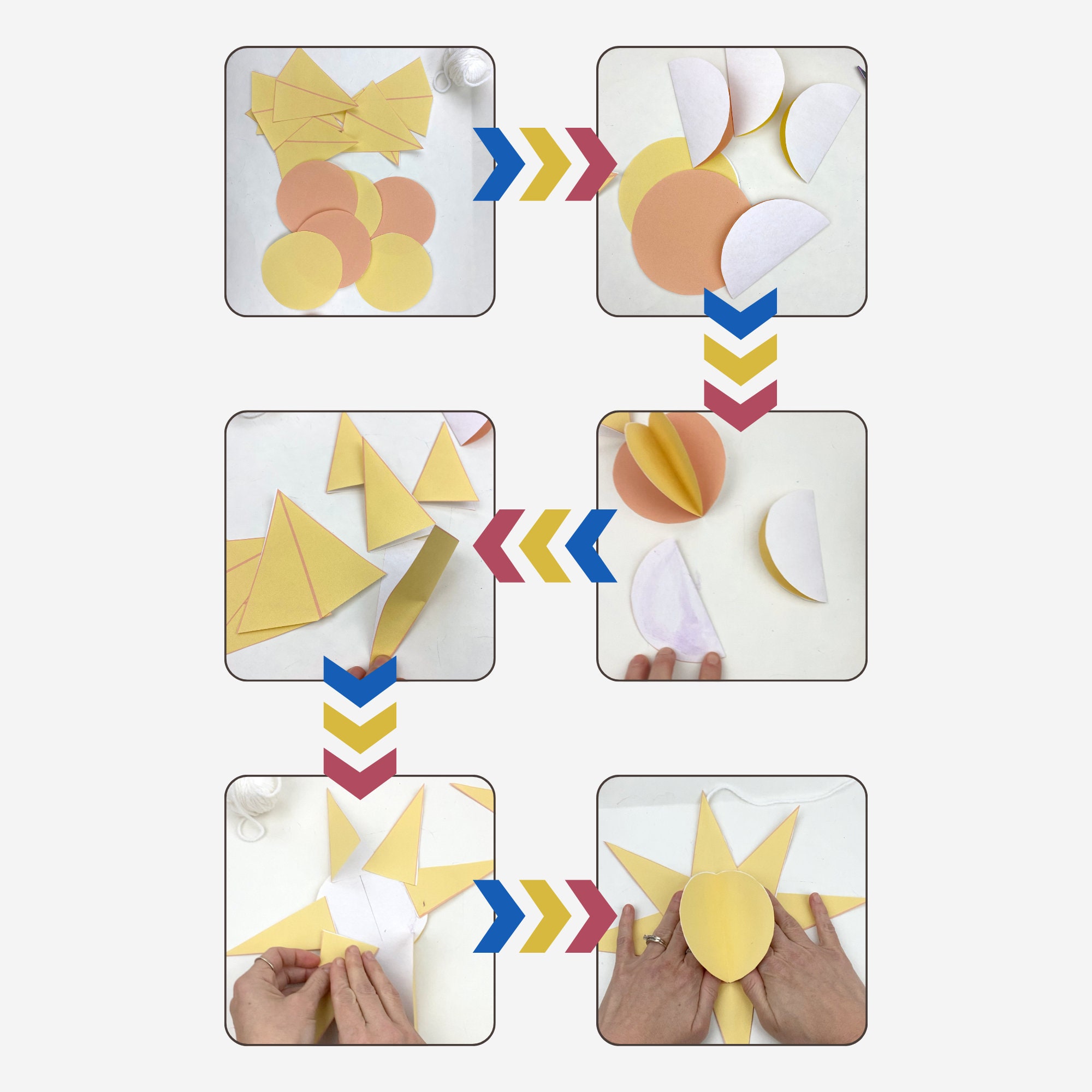 3D Sun Craft Template, Printable Kids Craft, Easy Sun Template, Summer ...