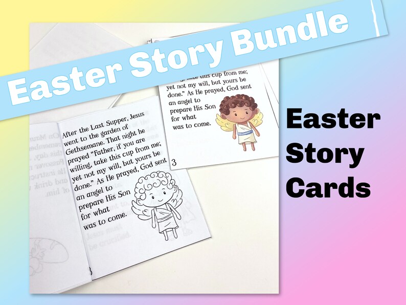 Easter Story Activities for Young Children, Printable Easter Coloring ...