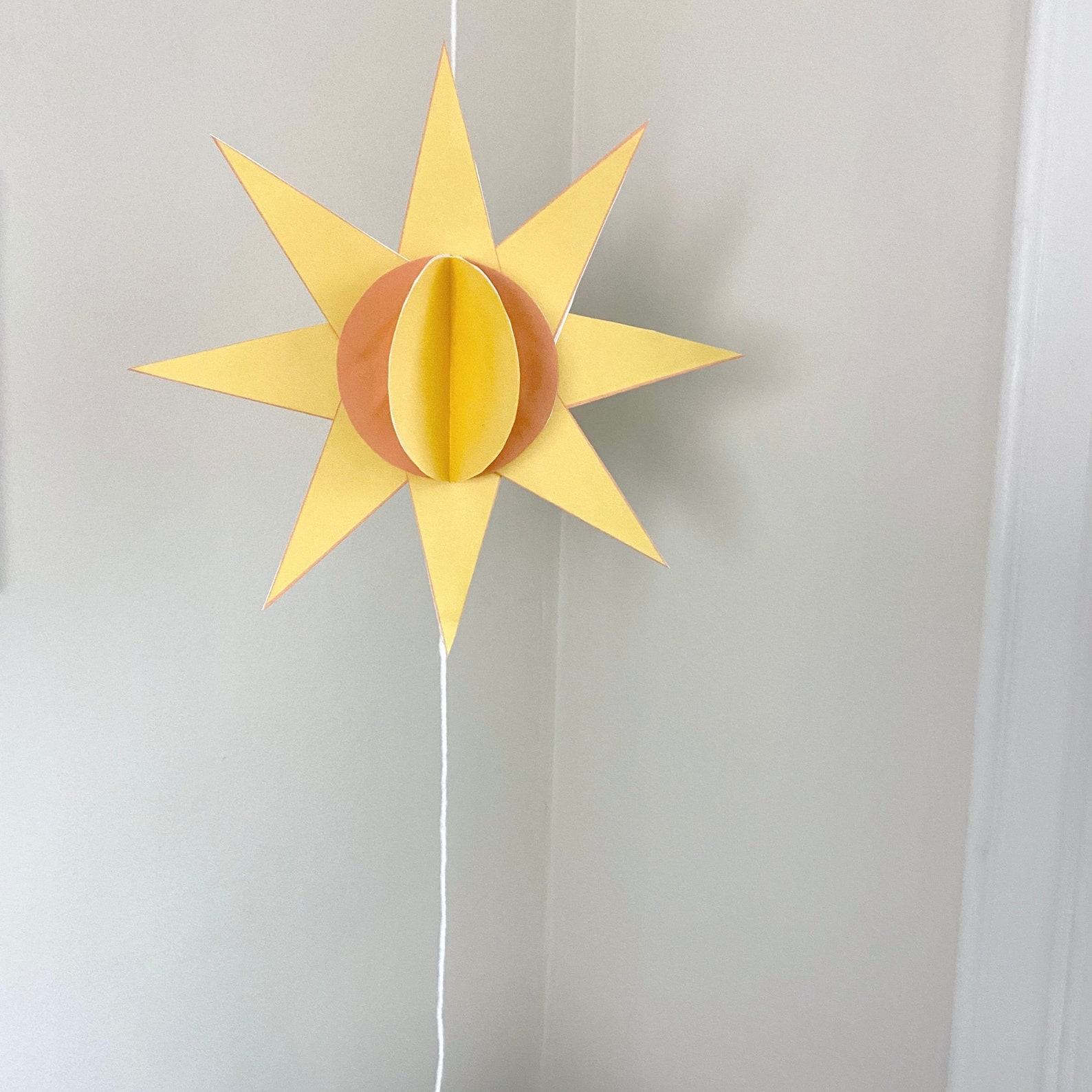 3D Sun Craft Template, Printable Kids Craft, Easy Sun Template, Summer ...
