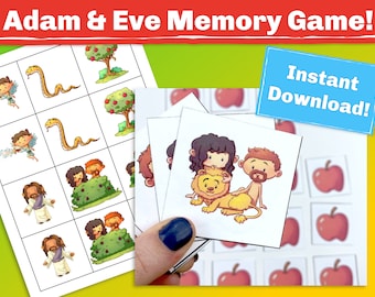 Adam and Eve, Bible Story Craft Preschool, Sunday School Craft, in the ...