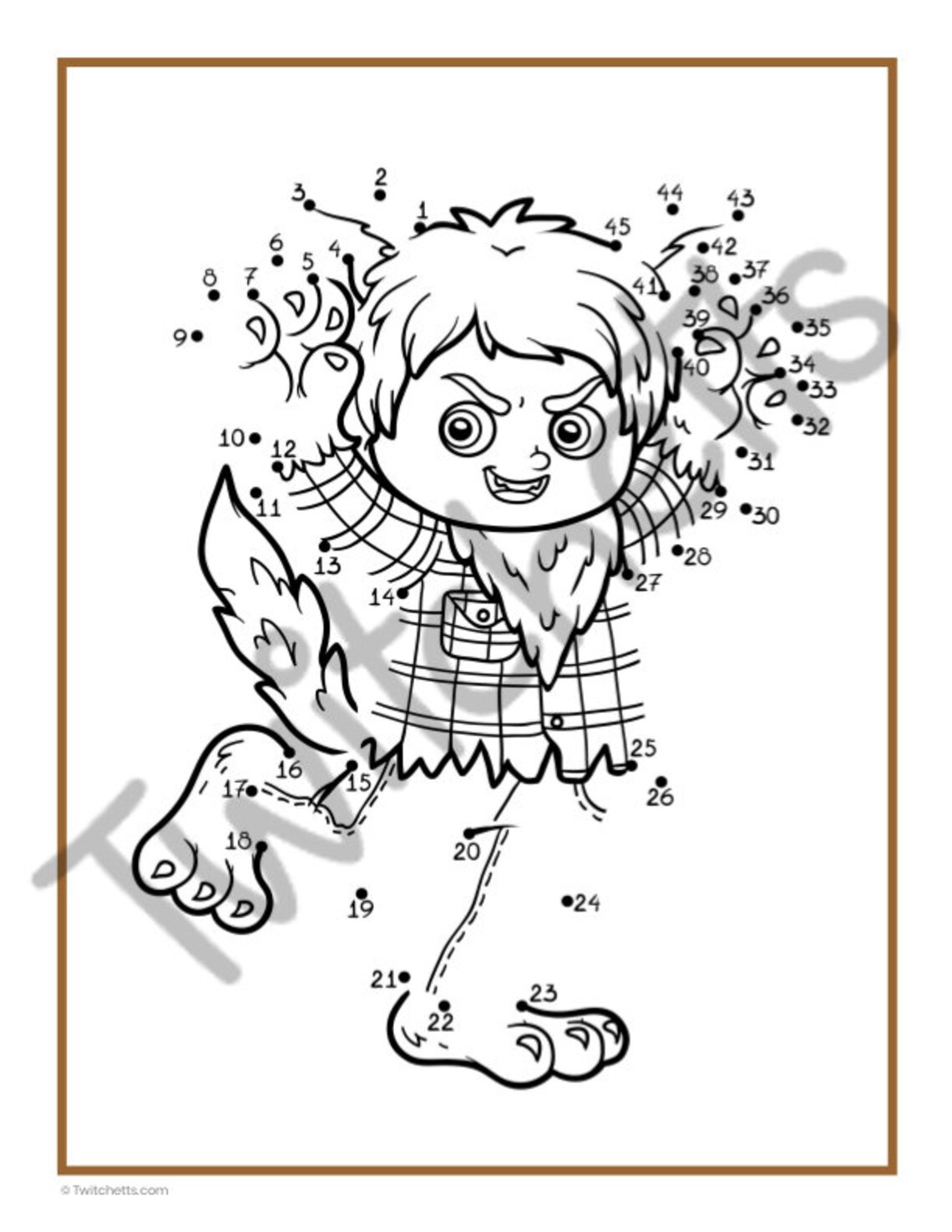 Halloween Connect the Dots, Printable Halloween Activity for Kids ...
