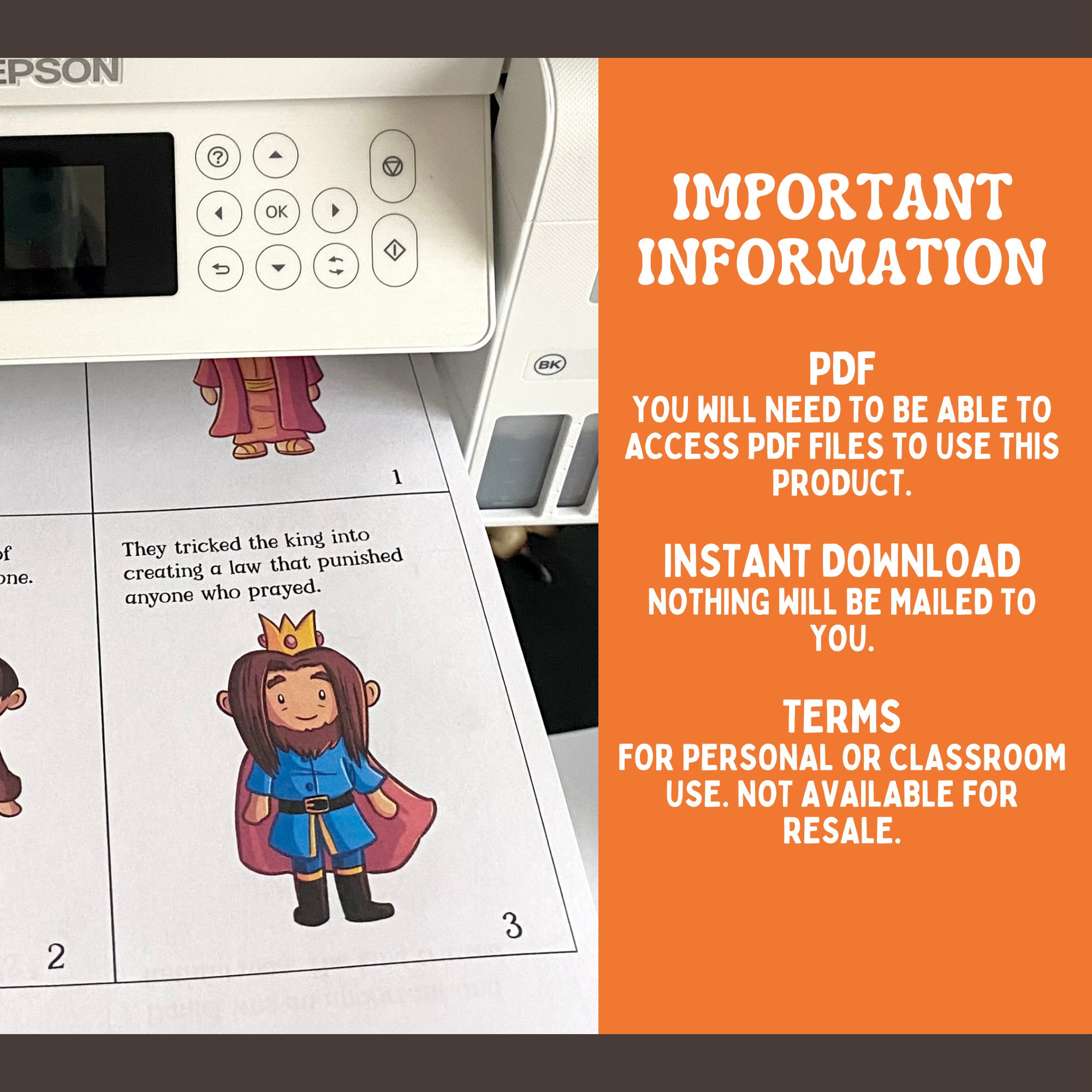 Daniel in the Lions Den Matching Game, Printable Memory Game for a ...