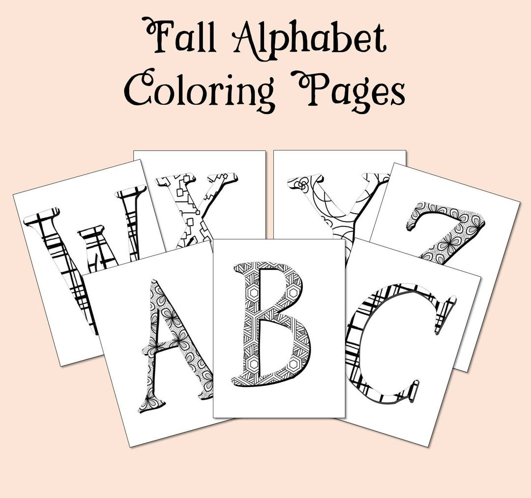 Fall Coloring Pages, Alphabet Coloring Book, Preschool, Colouring, Abcs ...